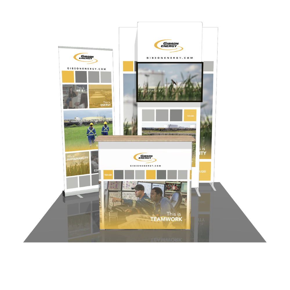 Stylish 8'x8'-01 Contour Booth Solution - Perfect for Events