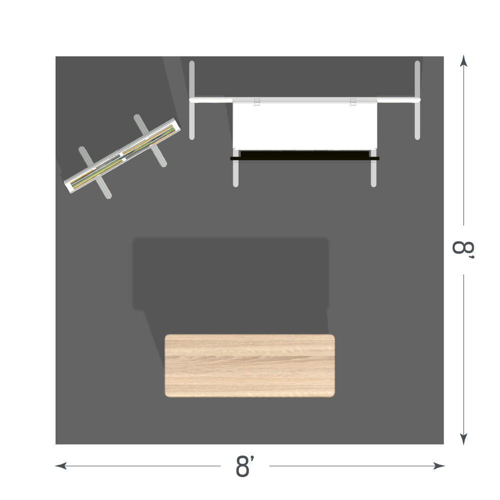Stylish 8'x8'-01 Contour Booth Solution - Perfect for Events