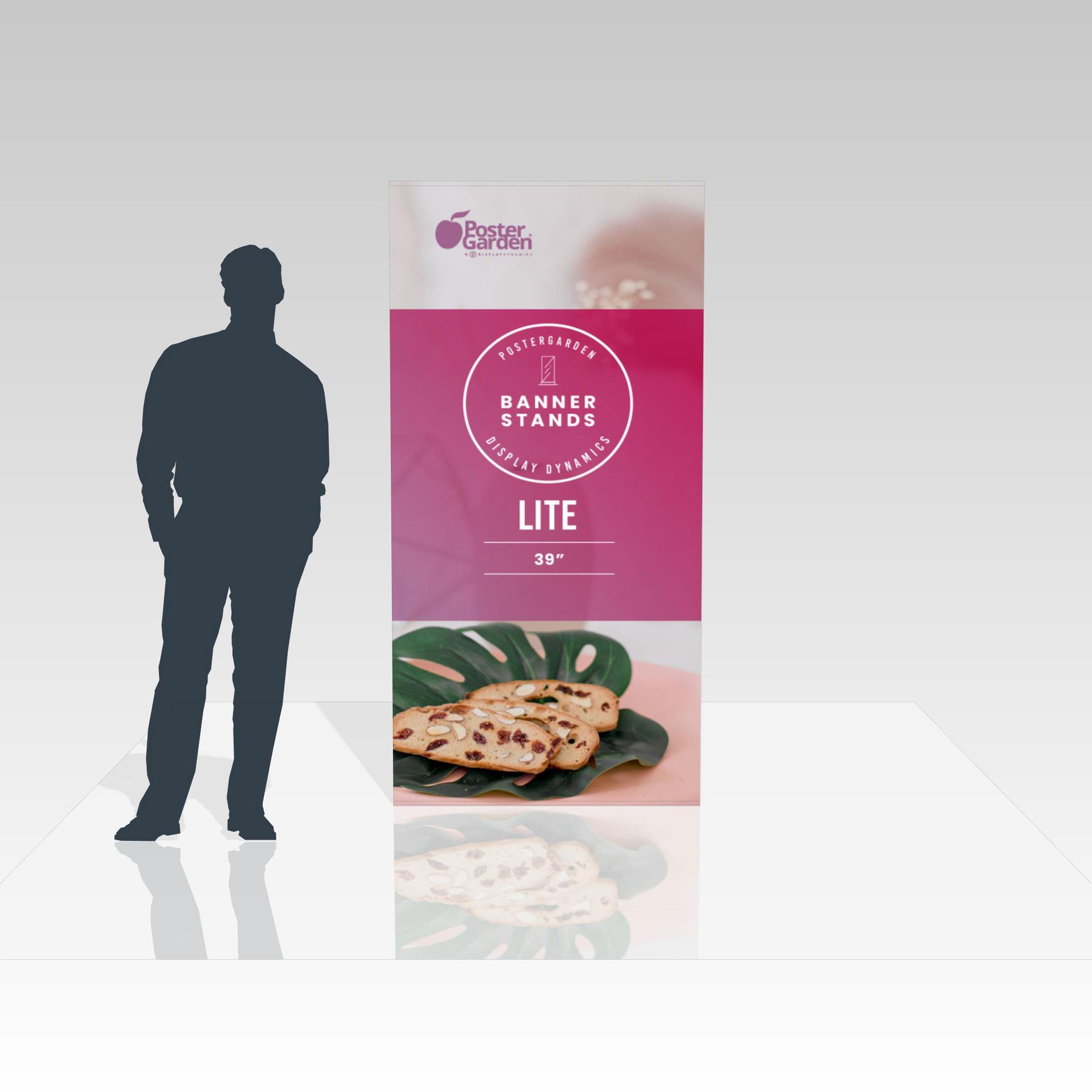 Lite – Minimal hardware. Better banner stand murals - PosterGarden