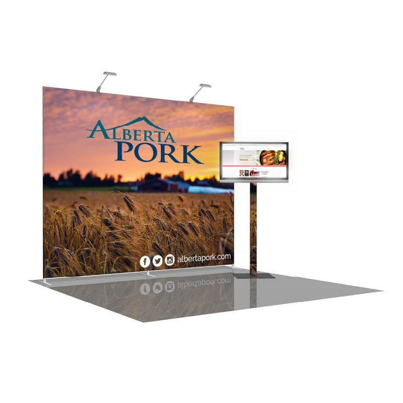 Stylish 8'x8'-01 Contour Booth Solution - Perfect for Events
