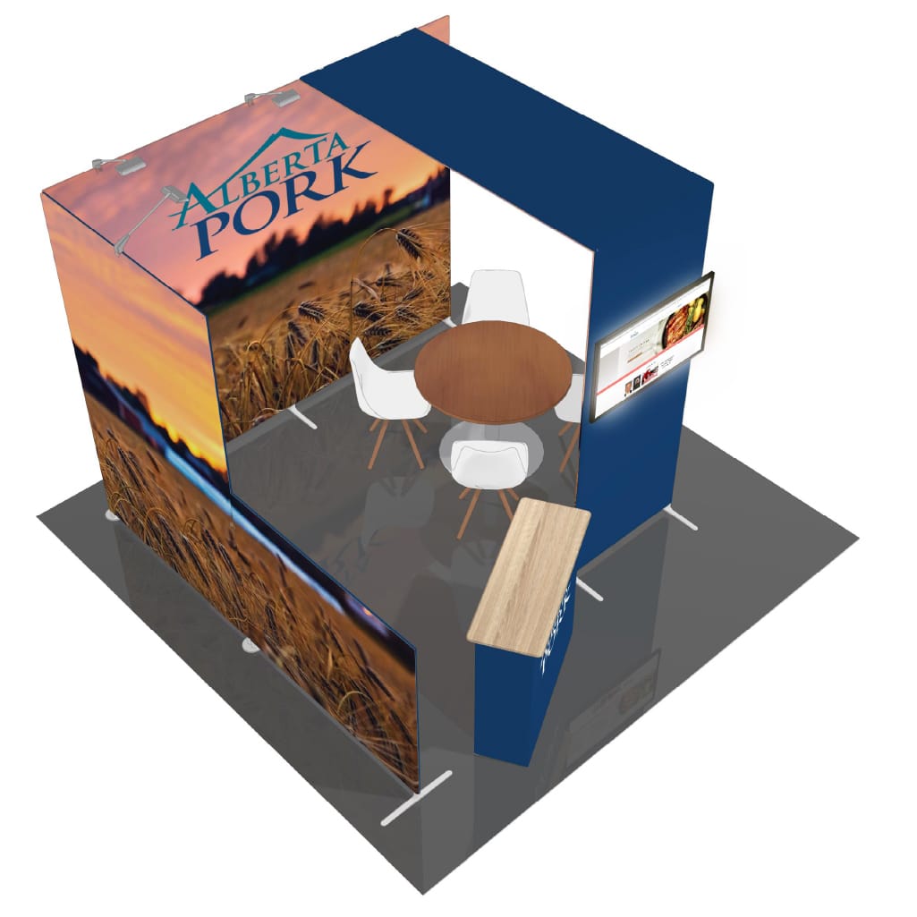 Stylish 8'x8'-01 Contour Booth Solution - Perfect for Events