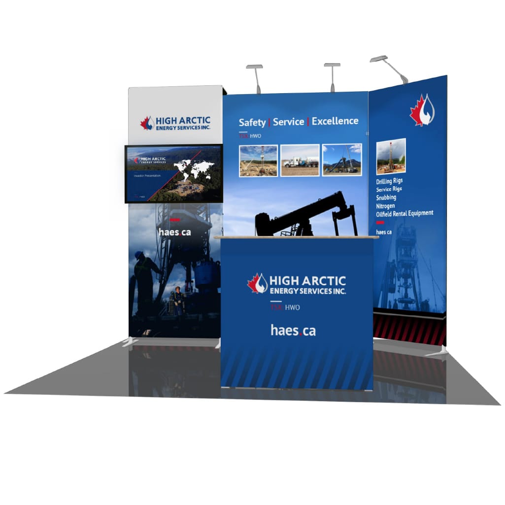 10'x10' Contour Booth Solution for Exhibits - Configuration 09