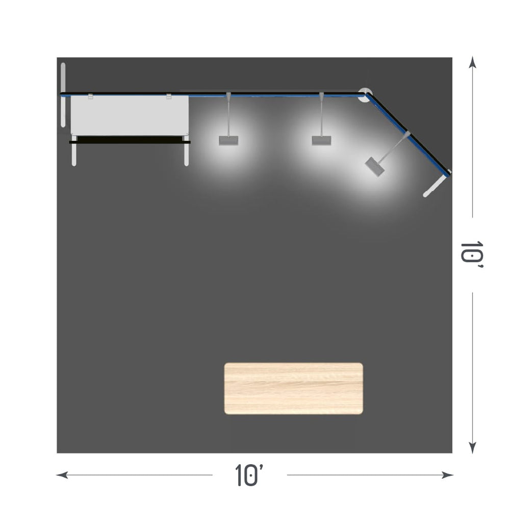 10'x10' Contour Booth Solution for Exhibits - Configuration 09