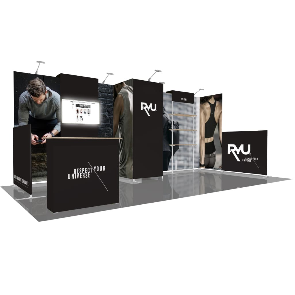 10'x20' Contour Booth Solution - Custom Exhibit Design 04