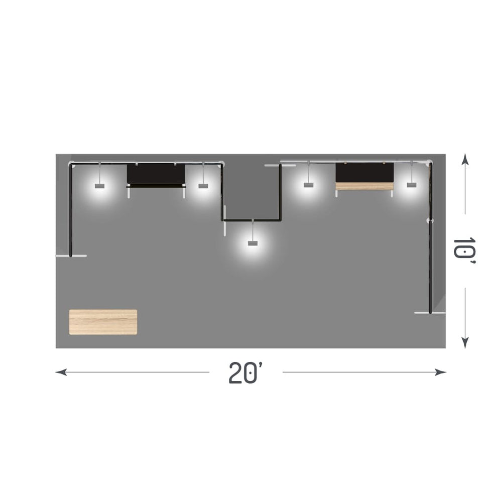 10'x20' Contour Booth Solution - Custom Exhibit Design 04