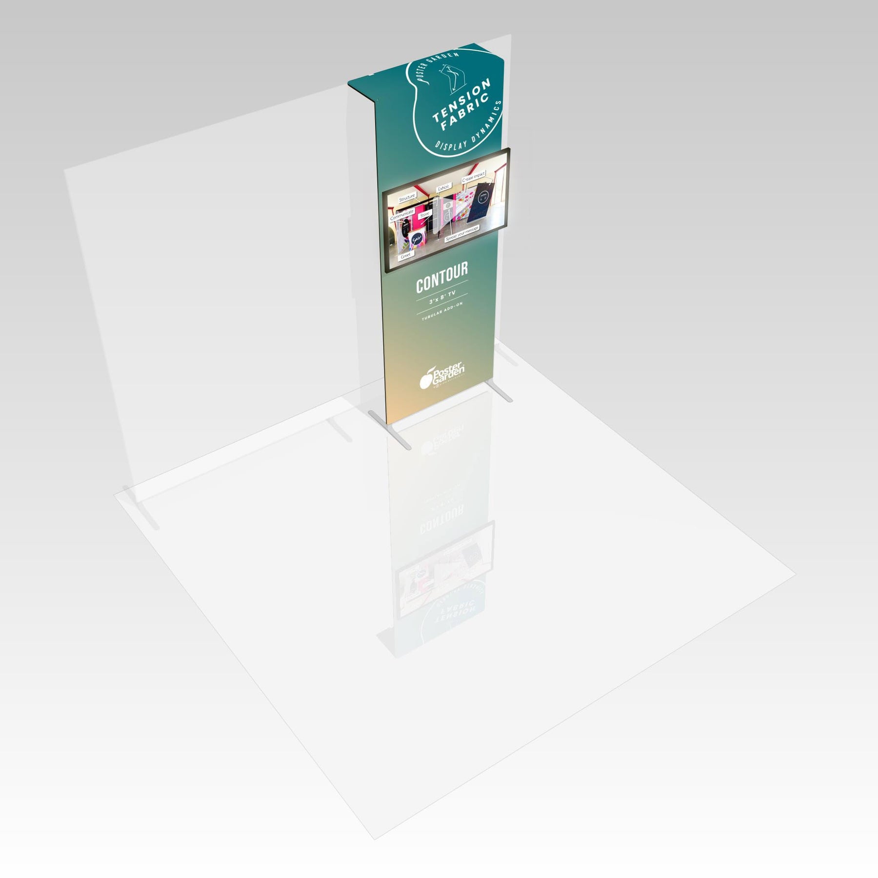 Check Out Contour TV 3'x8' (Add-On) - Enhancing Display Setup