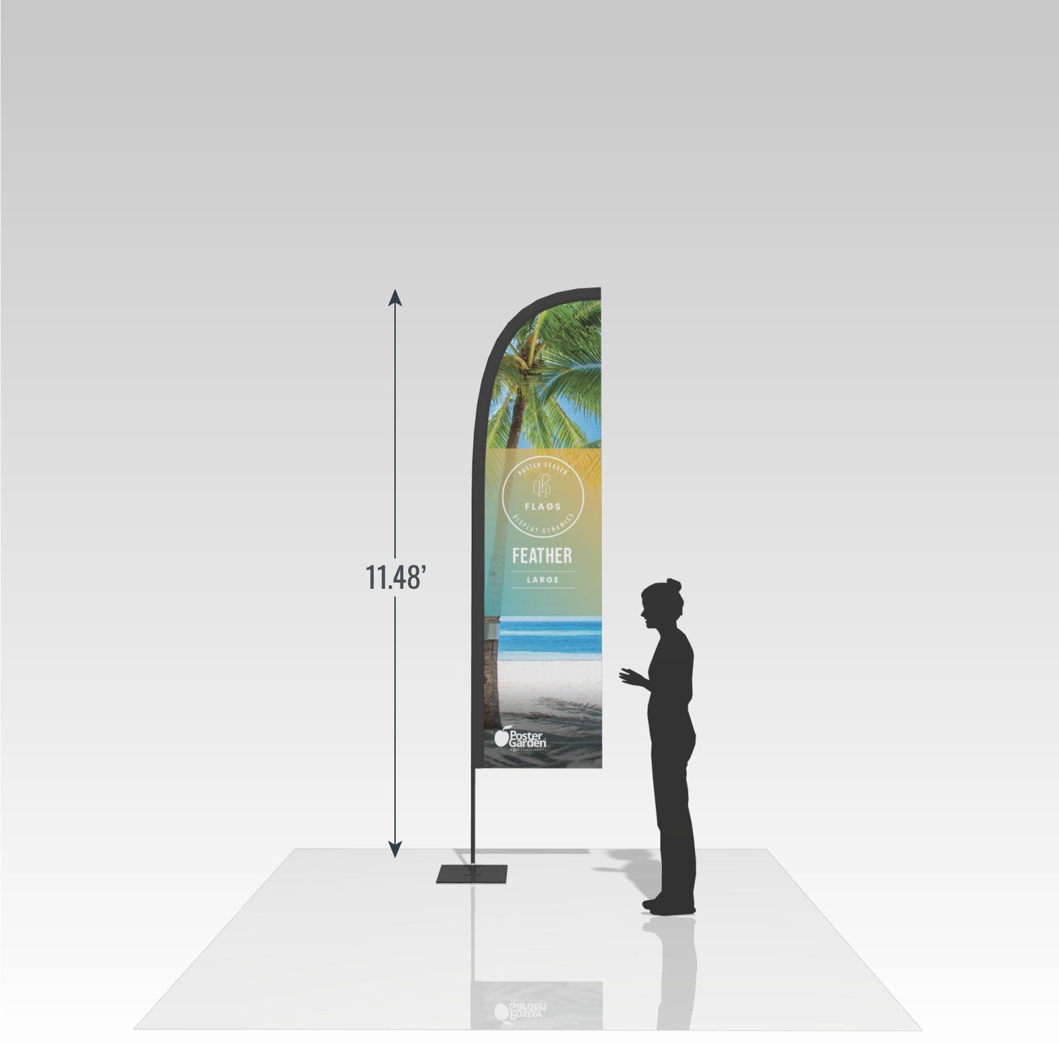Flags- Feather to teardrop styles for outdoor brand solution
