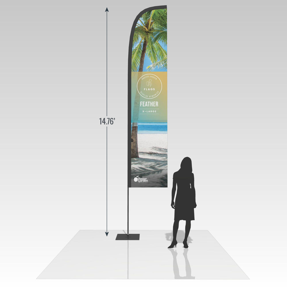 Flags- Feather to teardrop styles for outdoor brand solution