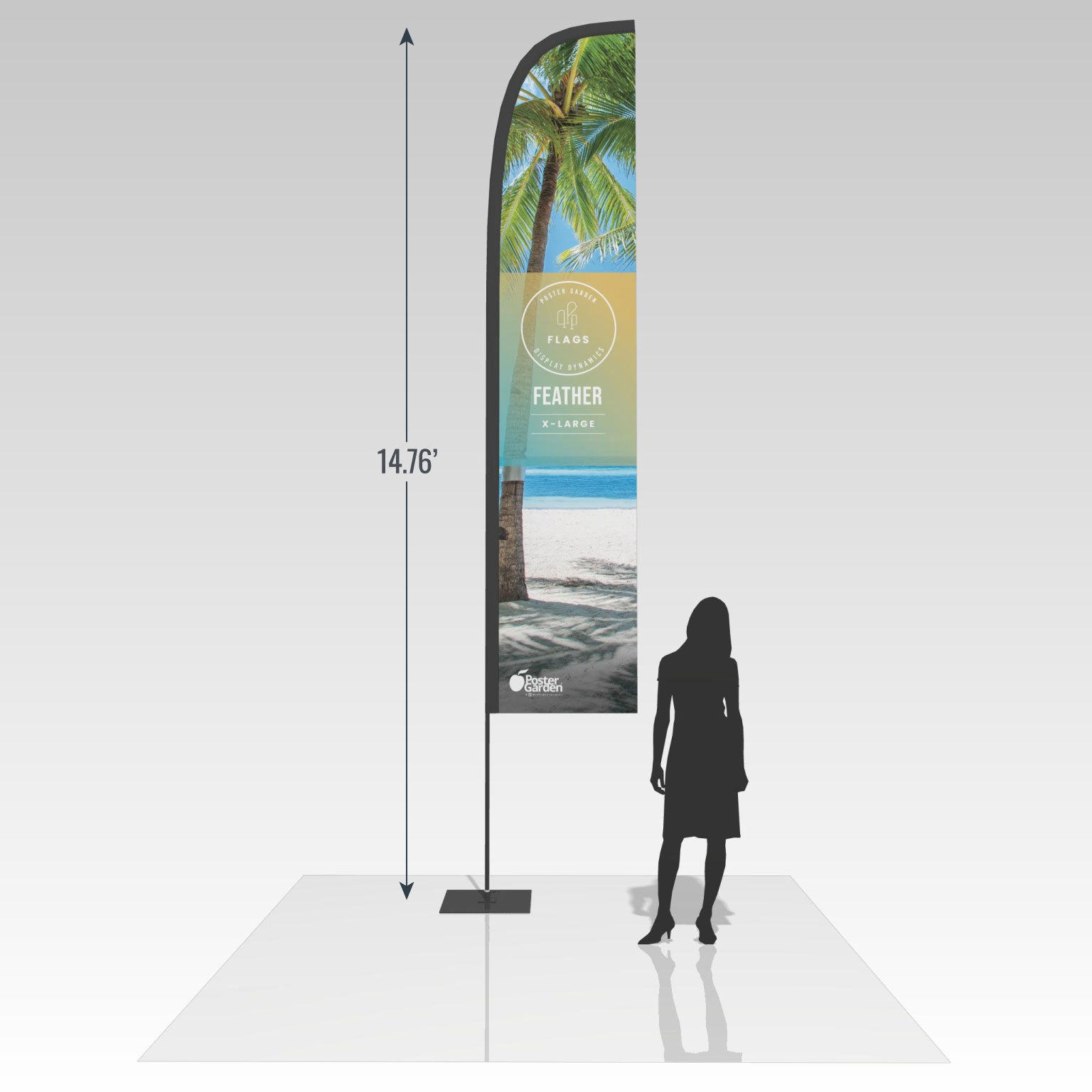 Flags- Feather to teardrop styles for outdoor brand solution