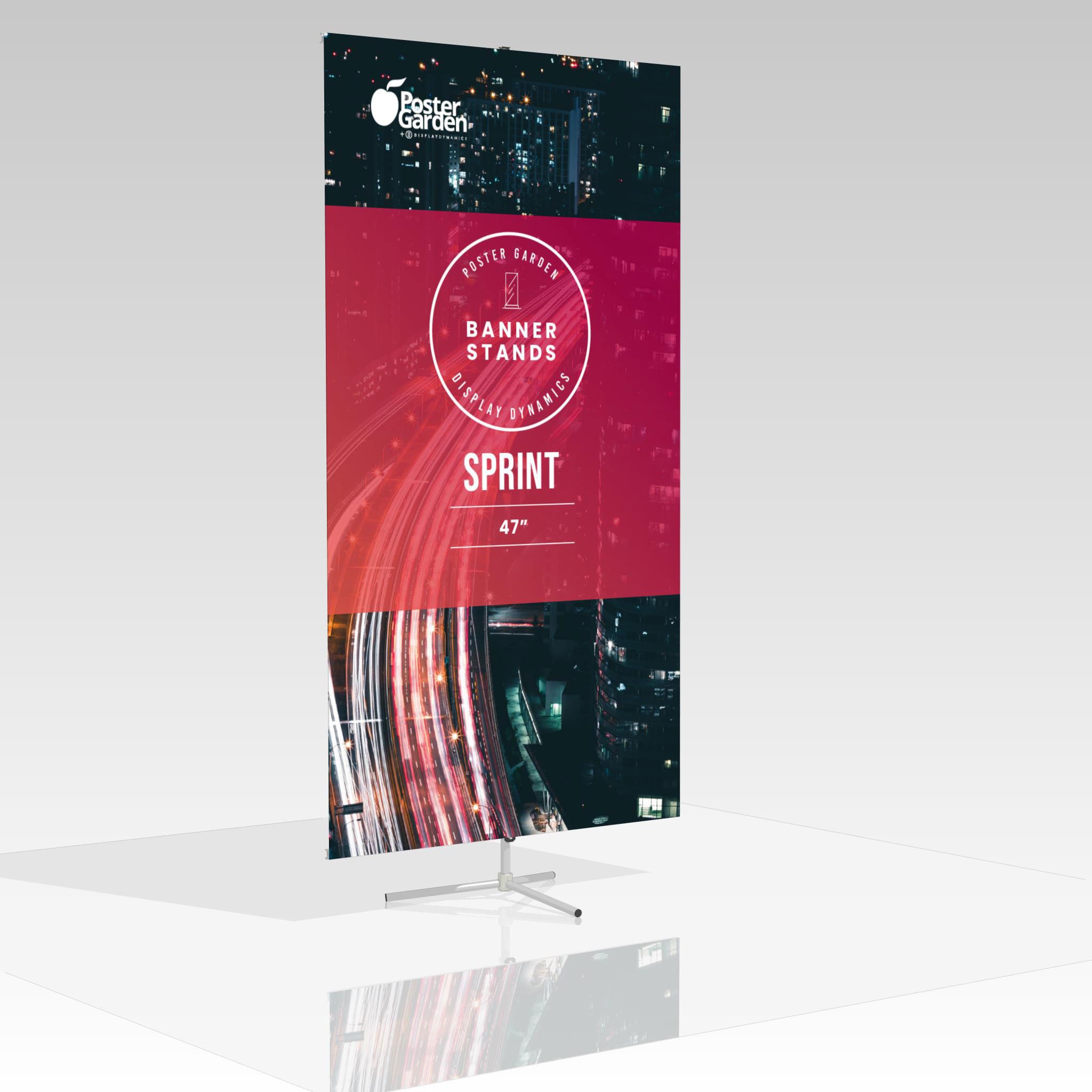Sprint – X-style non-retractable banner stand