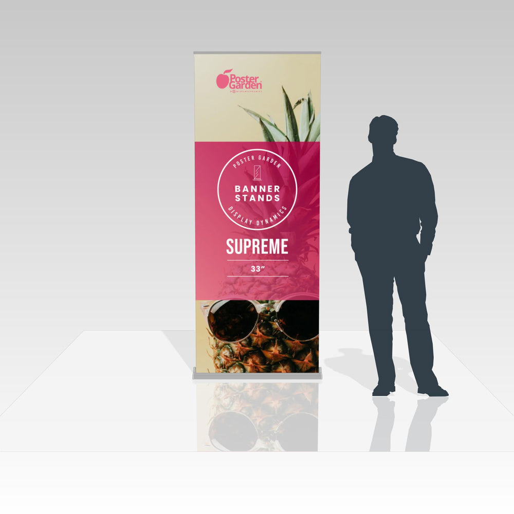 Premium Retractable Banner Stand with Removable Graphics