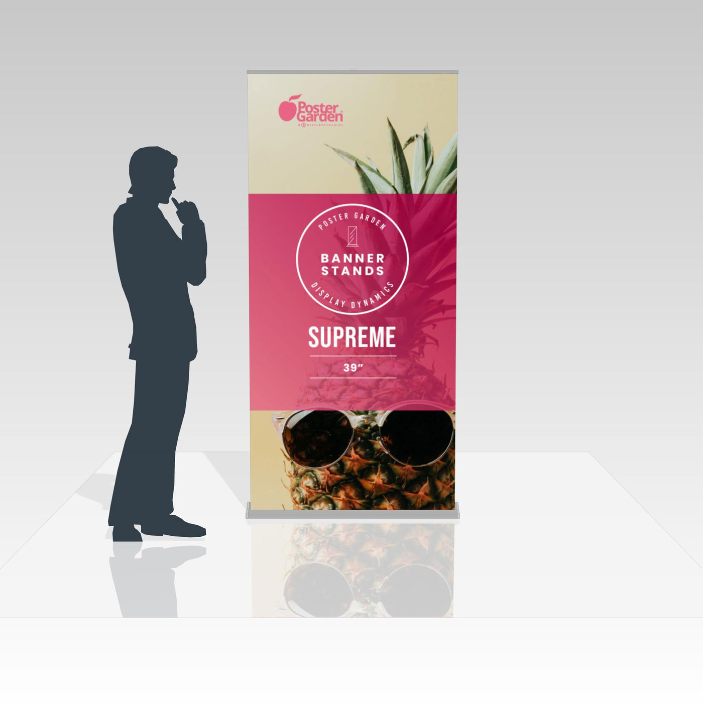 Premium Retractable Banner Stand with Removable Graphics