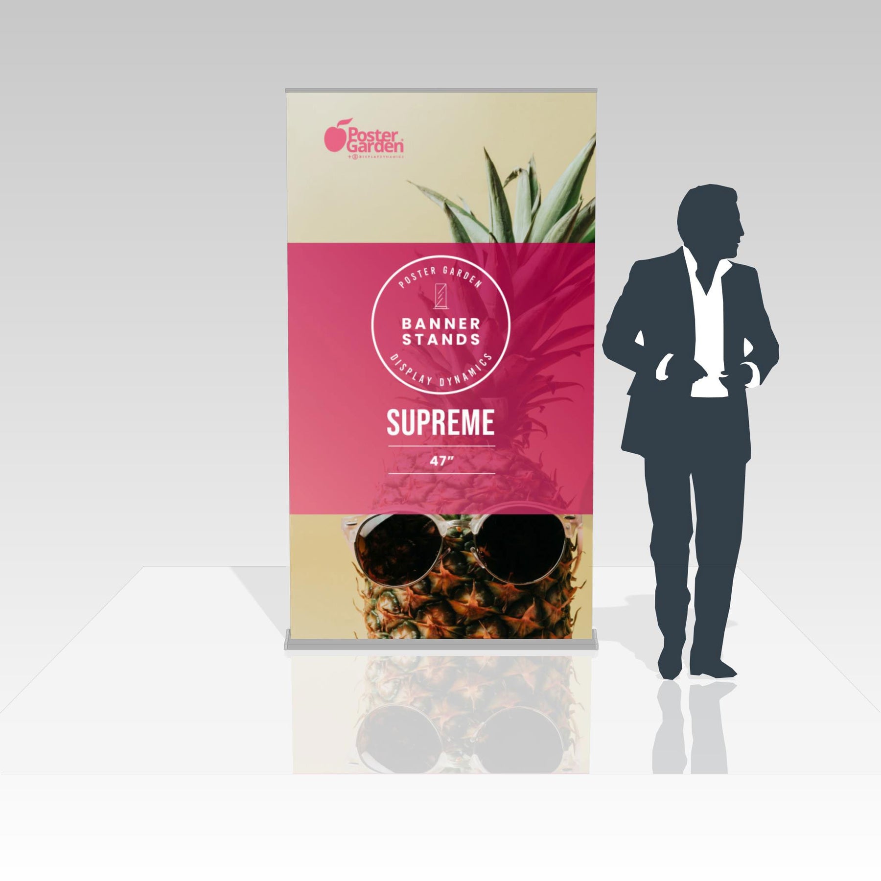 Premium Retractable Banner Stand with Removable Graphics